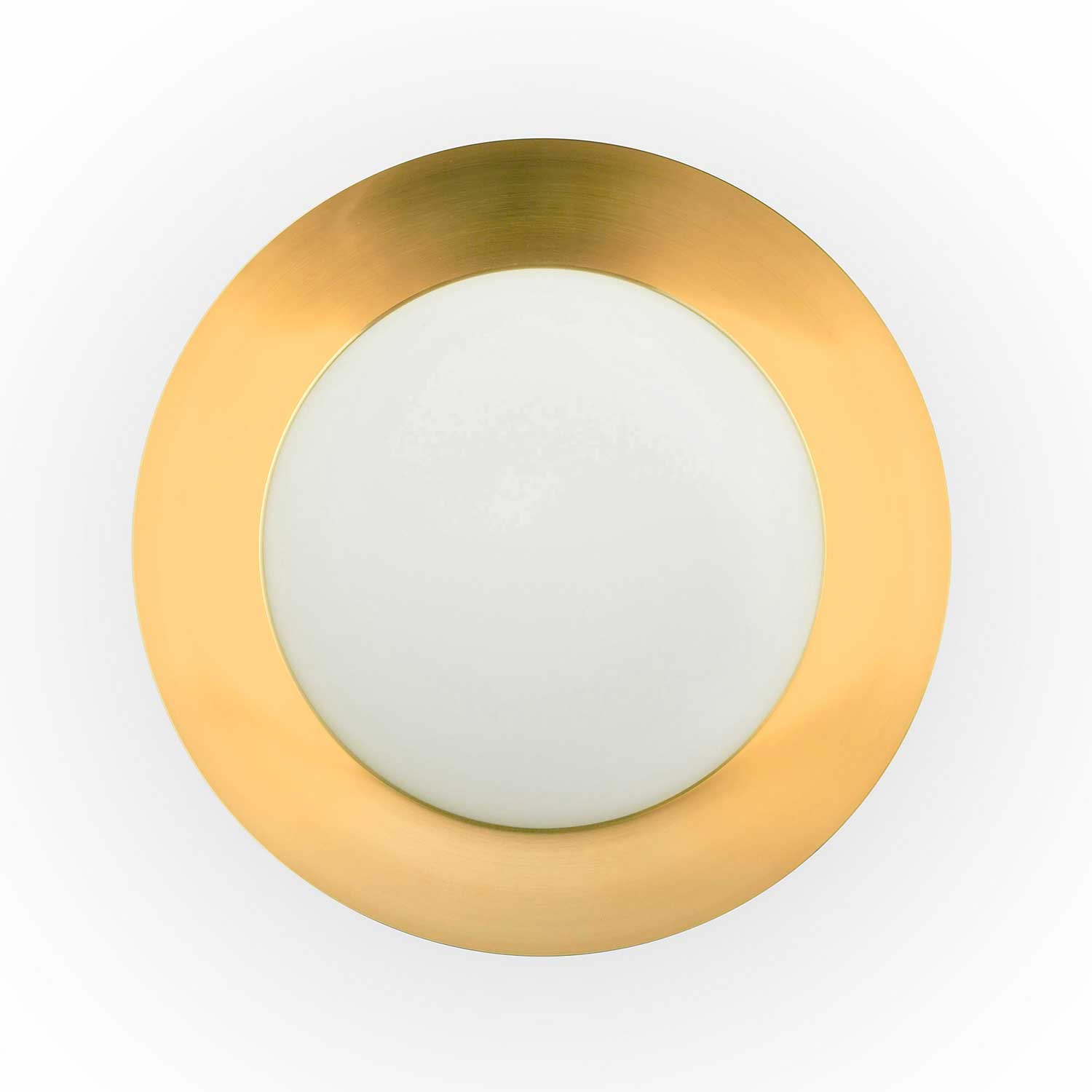 Faro Side round dome ceiling light in steel with design glass