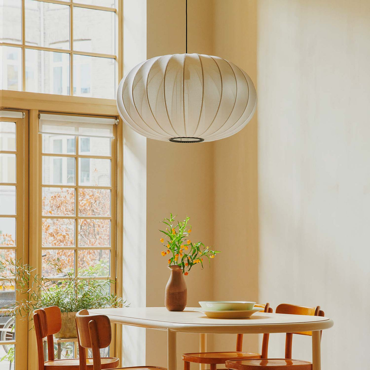 Made By Hand Knit-Wit suspension tissu zen ovale citrouille