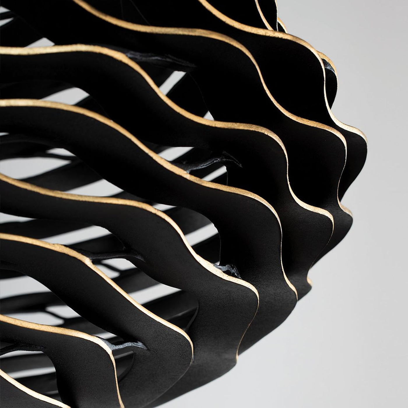 HUDSON VALLEY LUMA lustre elliptique forme de vague acier