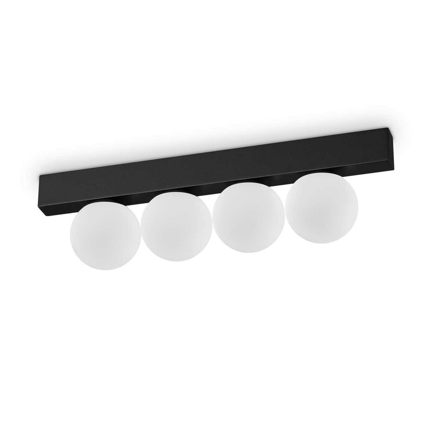 IDEAL LUX PING PONG plafonnier rail avec 4 boules en verre
