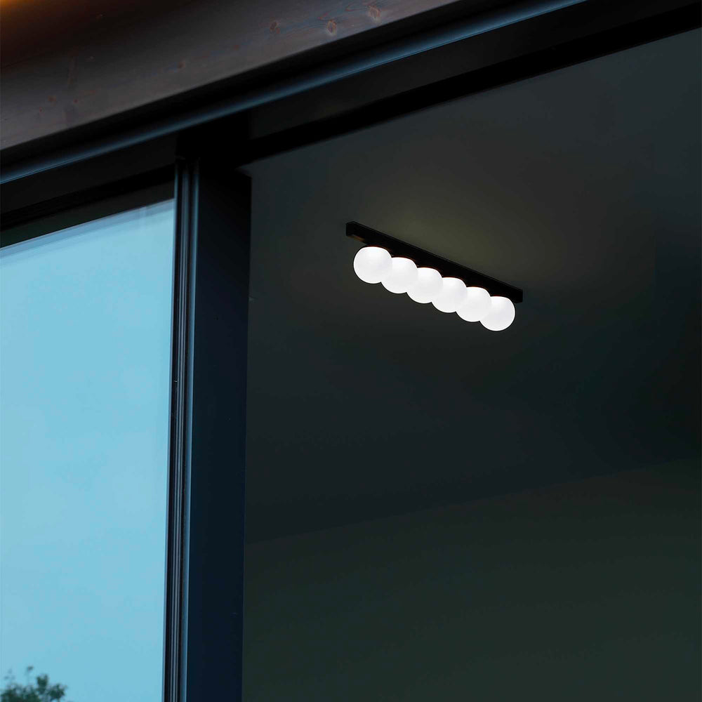 IDEAL LUX PING PONG plafonnier rail avec 4 boules en verre