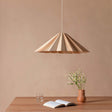 SCHNEID STUDIO STRATUS geometric pyramidal wooden chandelier